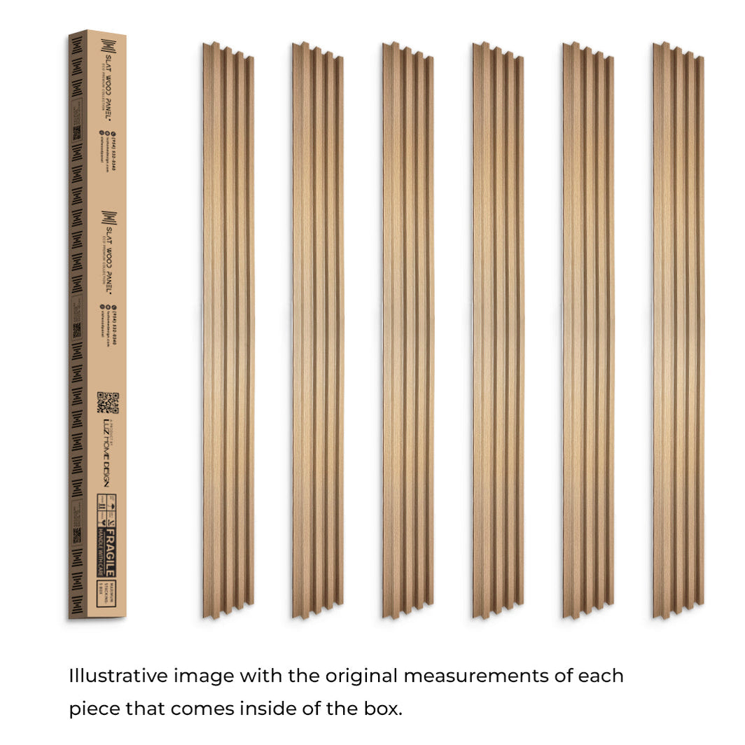 Light Oak Slat Wood Panel - (25 sqft) — COMPOSITE LUMBER SUPPLY LLC