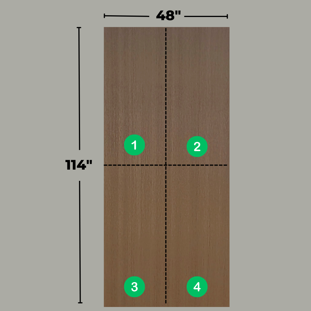 Modular Panel System (4 pieces) - African Baobab - Wood Collection - S ...