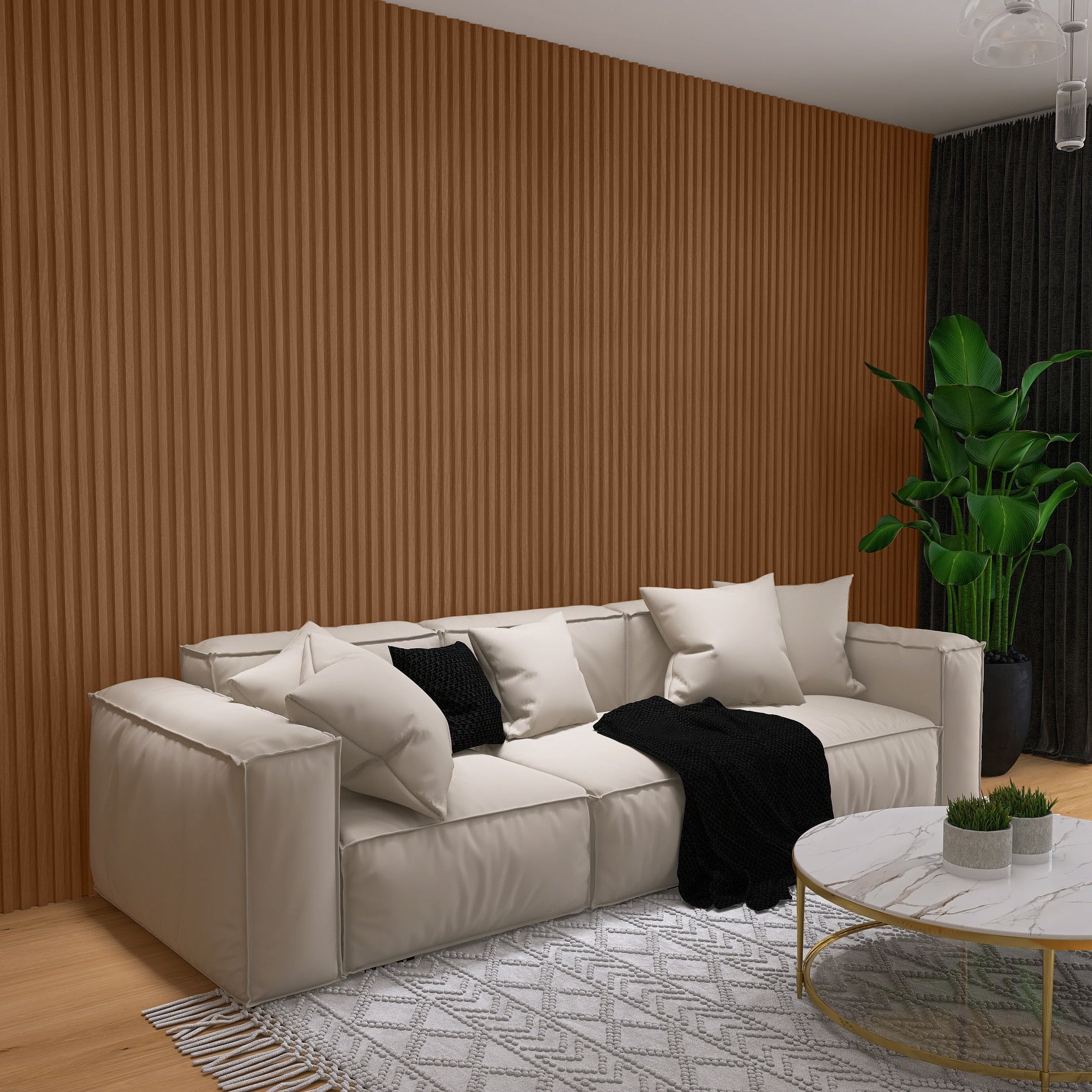 Royal Cedar Slat Wood Panel - (25 sqft) — COMPOSITE LUMBER SUPPLY LLC